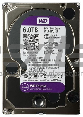 DYSK HDD-WD60PURX 6TB 24/7 | Urządzenia aktywne \ Dyski twarde